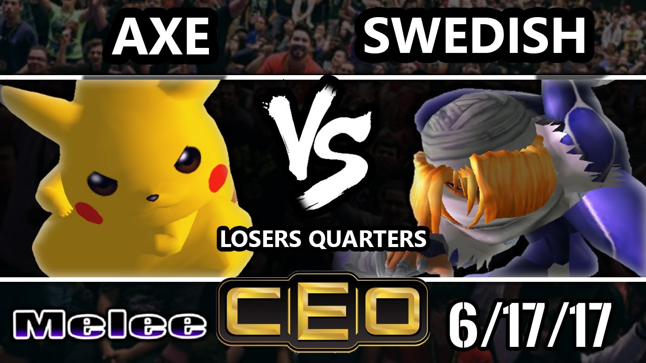 CEO 2017 Smash Melee - Tempo | Axe (Pikachu) Vs. RNG | Swedish Delight ...