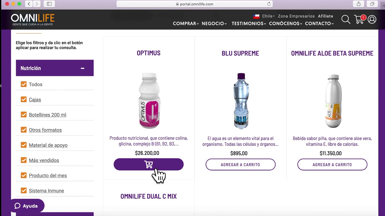 Comprar por la web de OMNILIFE - YouTube