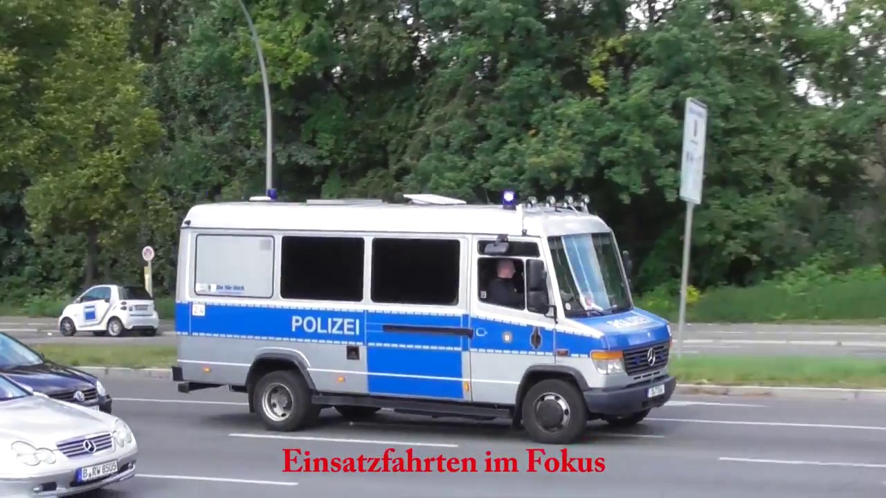 GruKW (mit Horn) Polizei Berlin / Direktionshundertschaft 2 - YouTube
