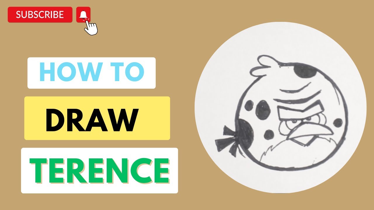 HOW TO DRAW TERENCE - ANGRY BIRDS TERENCE - YouTube