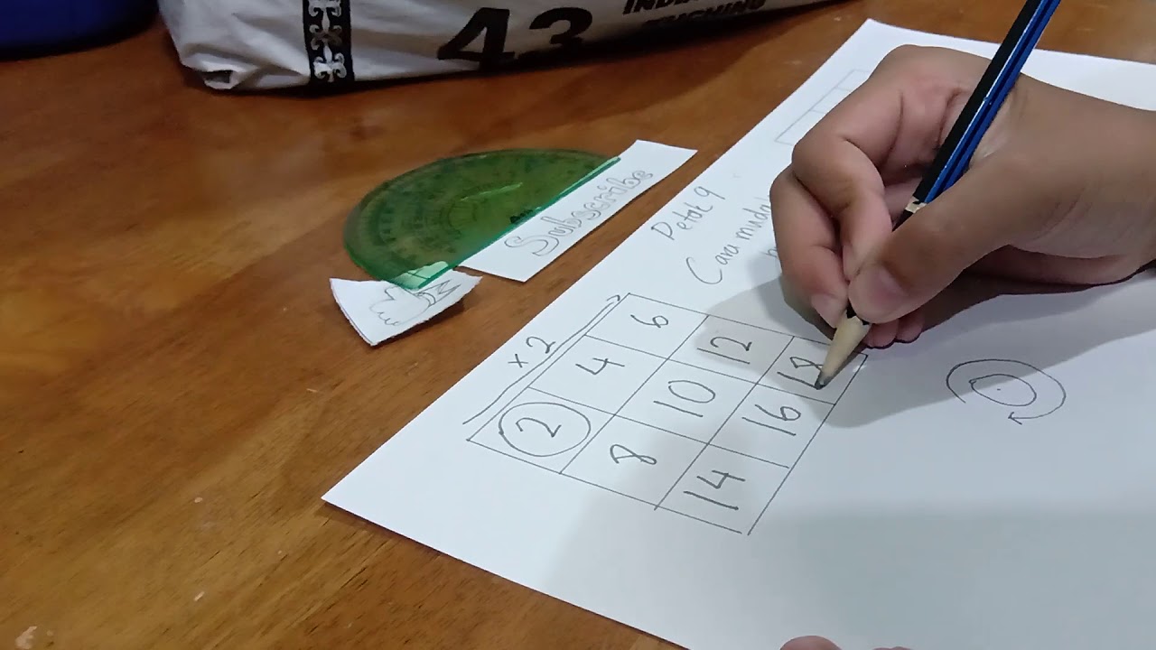 Belajar Sifir dengan menggunakan petak 9 - YouTube