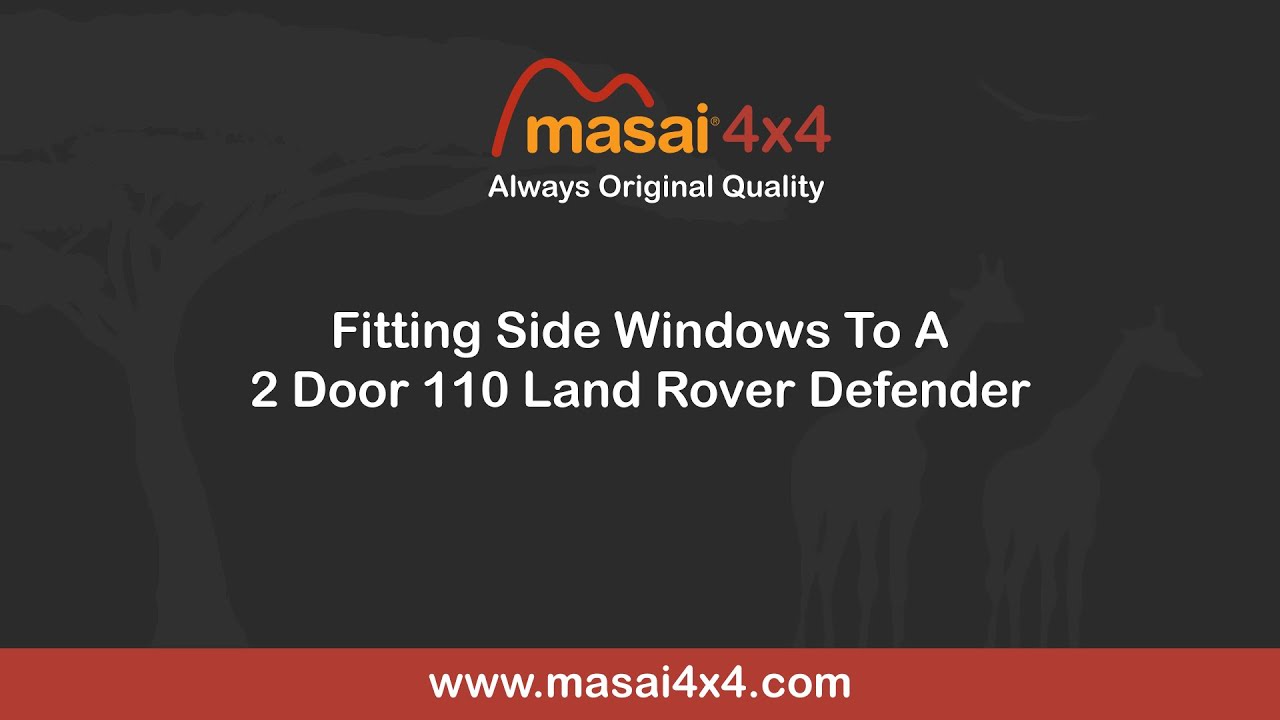 Fitting side windows to a 2 door 110 Land Rover Defender - YouTube