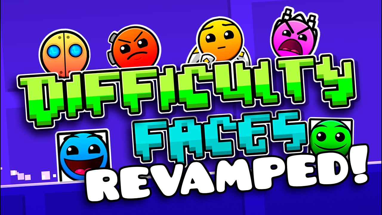 Difficulty Faces as Icon Sets in Geometry Dash REVAMPED! - YouTube