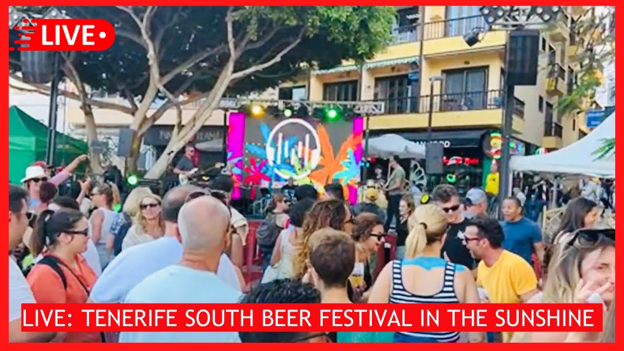 🔴LIVE: This is refreshingly different! BEER FESTIVAL in Tenerife! 🍺 ...