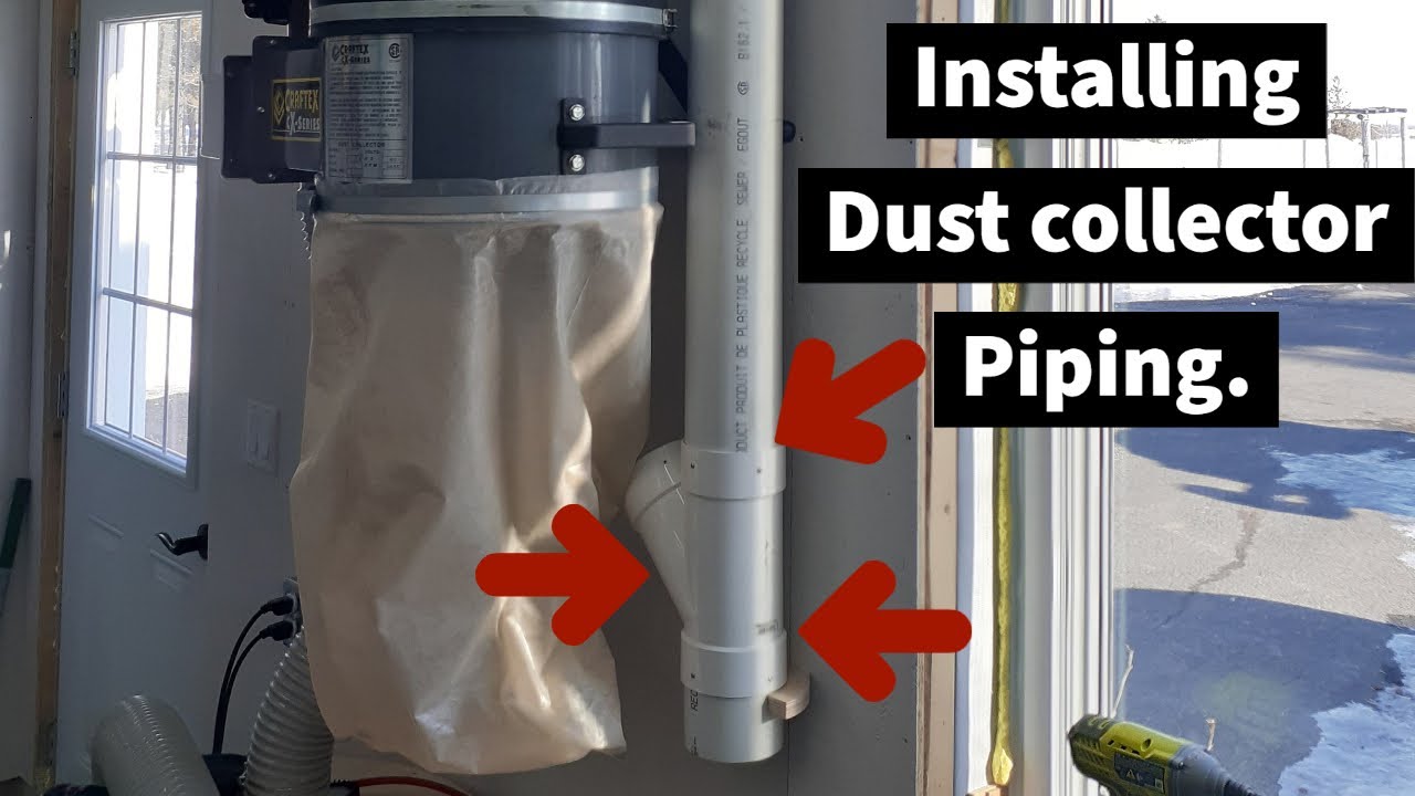 INSTALLING DUST COLLECTOR PIPING IN WOOD SHOP IN THE GARAGE. | BARN ...