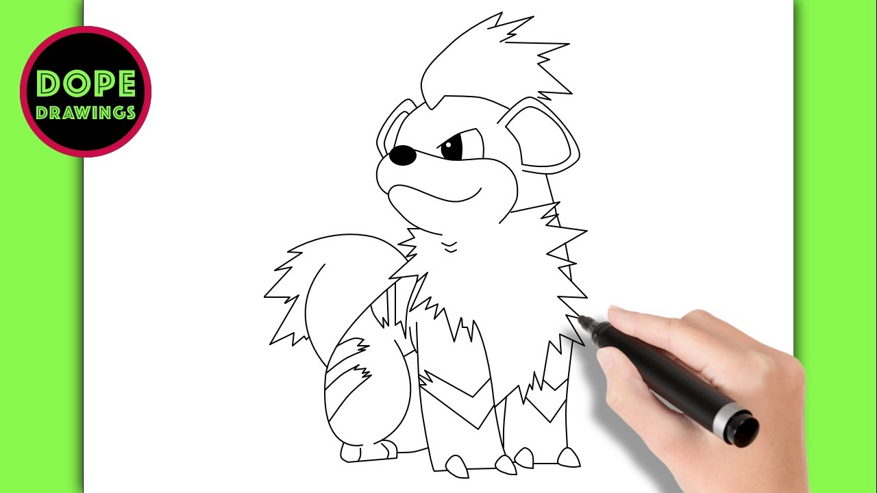Arcanine Pokemon Drawing