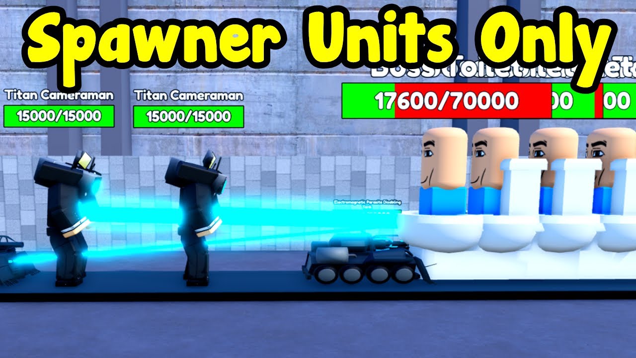 Using Spawner Units Only To Defeat Every Maps! - Toilet Tower Defense ...