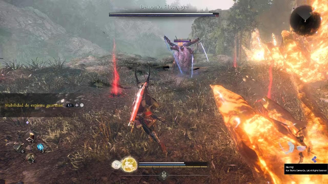 Demo alfa de Nioh 3 Demonio Filosangre - YouTube