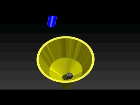 Funnel Hopper Simulation - SolidWorks - YouTube