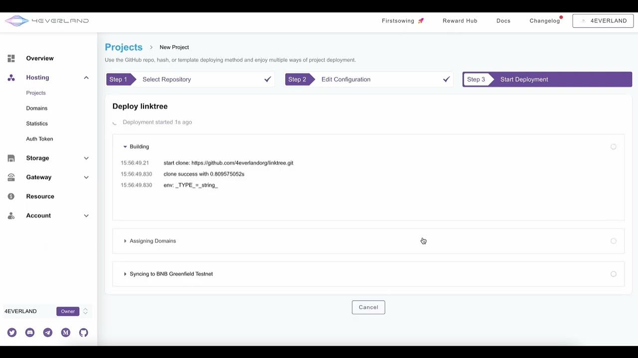 Tutorial on How to Use 4EVERLAND Greenfield Hosting - YouTube