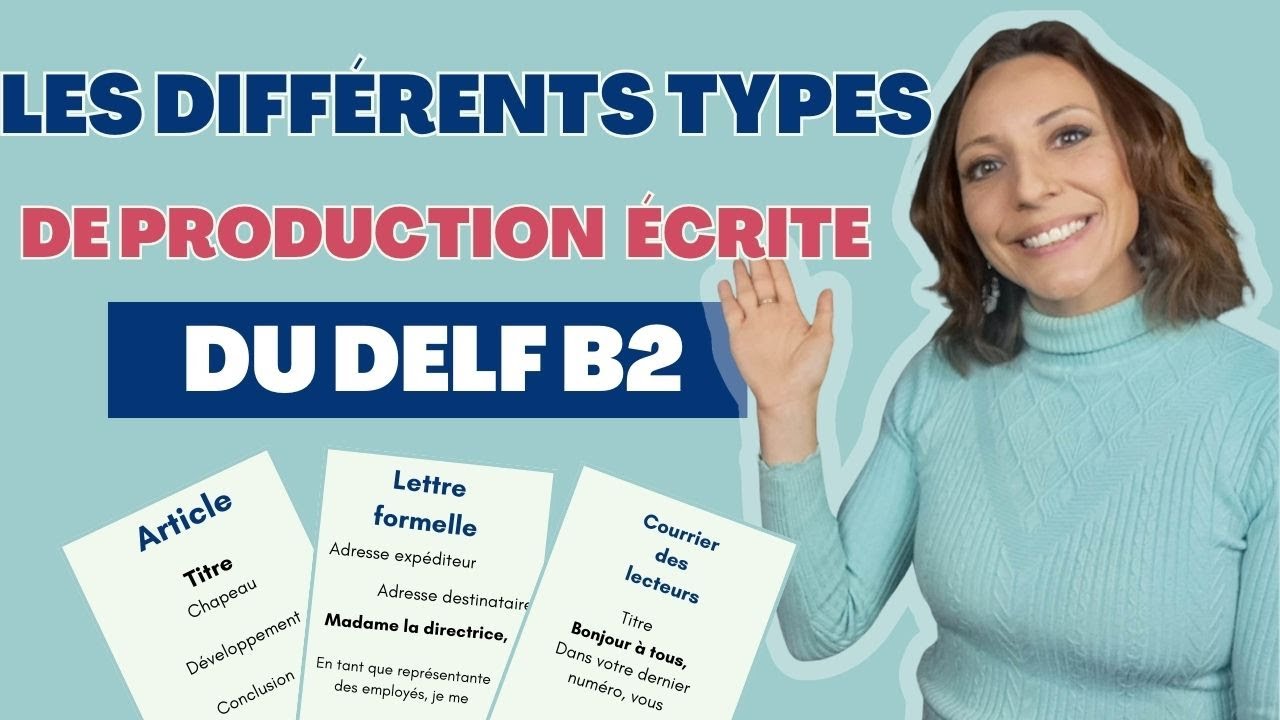 Delf B2 : Les différents types de production écrite #delfb2 #french # ...