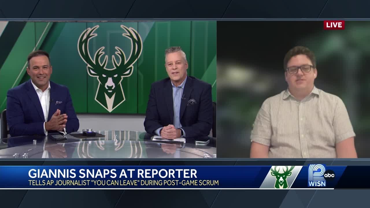 Reporter who Giannis Antetokounmpo told "could leave" after loss joins ...