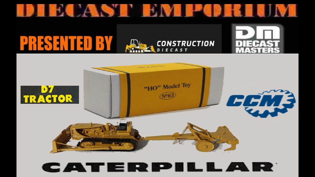 Classic Construction (CCM) Models Cat D7 Bulldozer with Towed Ripper ...