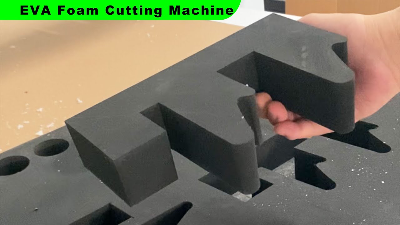 EVA Foam CNC Vibrating Knife Cutting Machine - YouTube