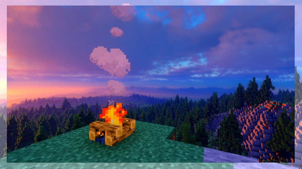 Minecraft Relaxing Wilderness Exploration With Distant Horizons (No ...