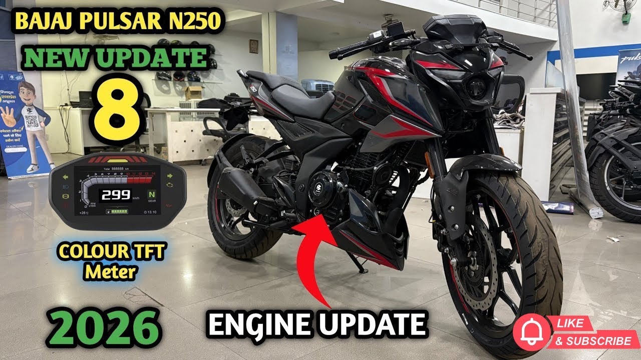 2026 Updated Bajaj Pulsar N250 With New Colours & Digital Meter | New ...