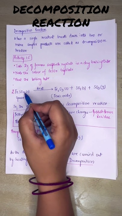 Decomposition Reaction#cbse #class10 #science #decompositionreaction # ...