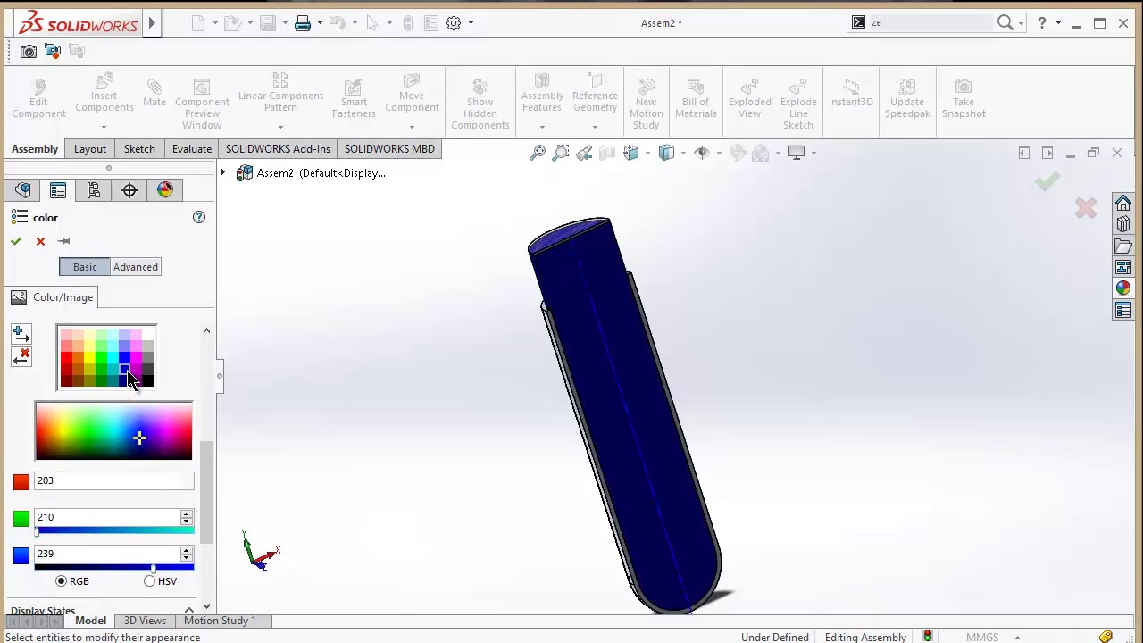 water level increasing and decreasing animation in solidworks - YouTube