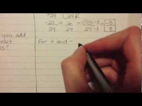 0 4 Adding and Subtracting Rational Numbers - YouTube