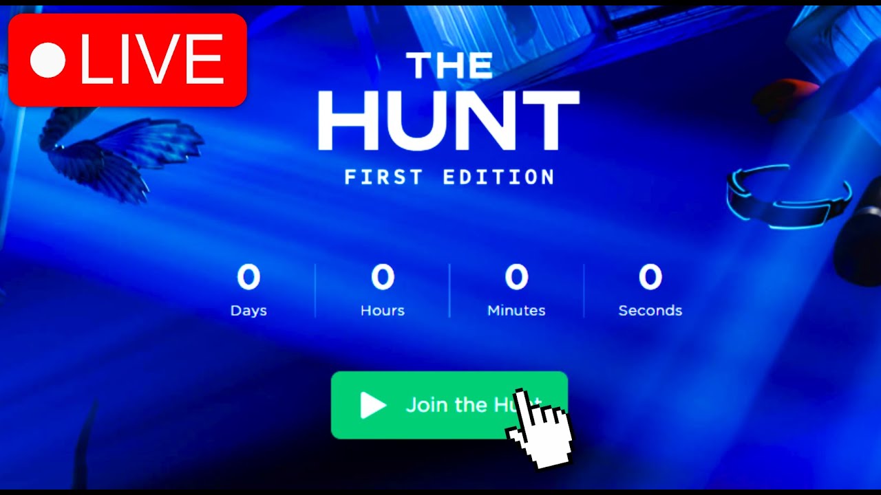 [🔴LIVE ] ROBLOX THE HUNT: FIRST EDITION | SPEED RUN! - YouTube