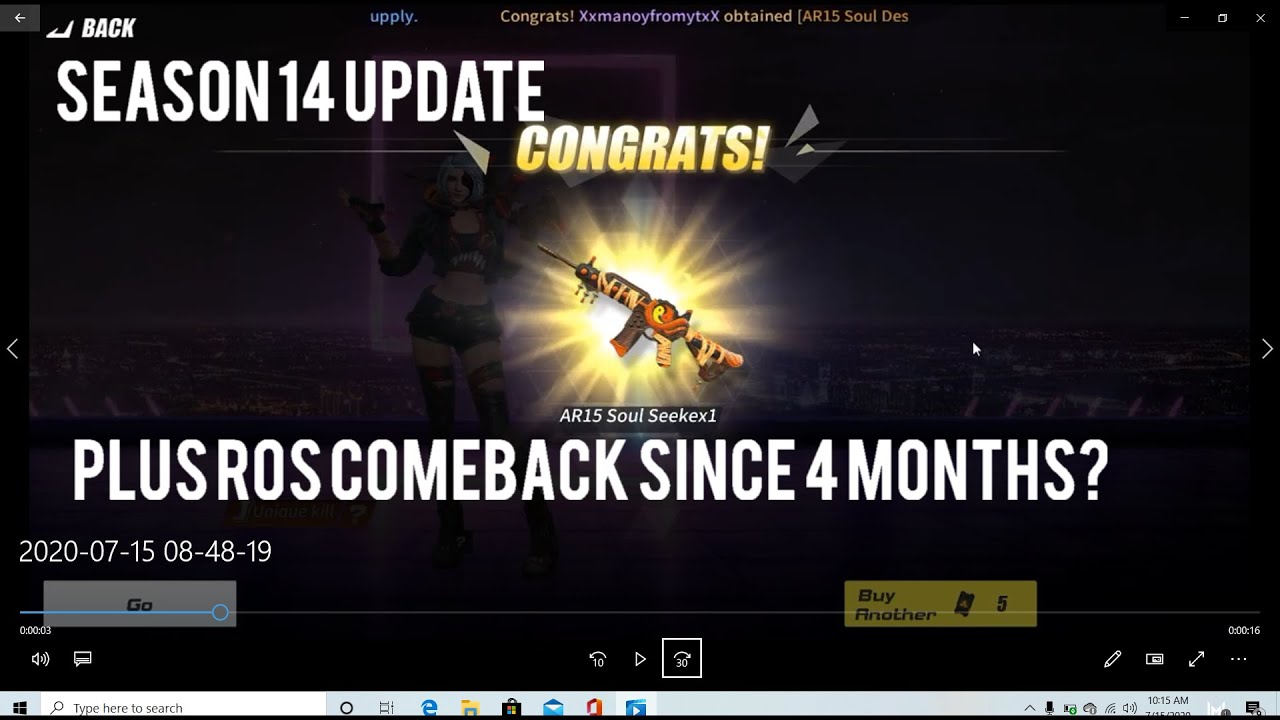 Season 14 Plus Ros Comeback After 4 months? - YouTube