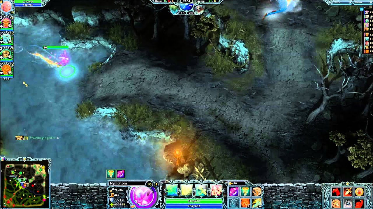 HoN Unselie Nymphora Gameplay: Ft. Quitters and Trolls - YouTube