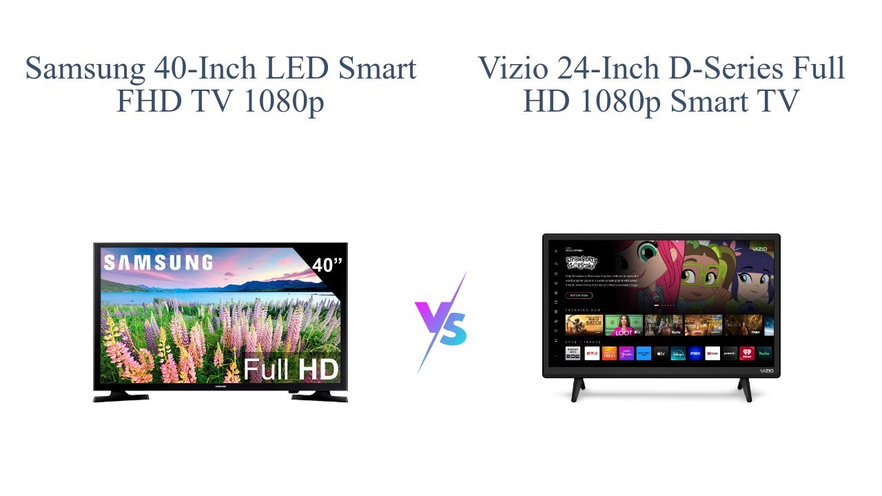 Samsung 40-inch vs VIZIO 24-inch Smart TV Comparison 🖥️🔍 - YouTube