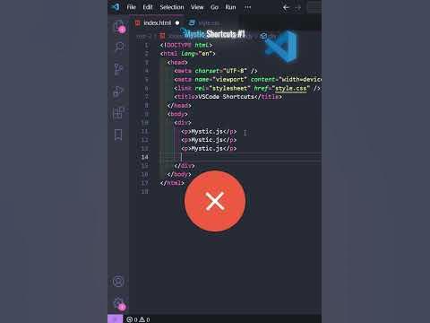 VS Code Shortcuts #1 🔮🪄 - YouTube