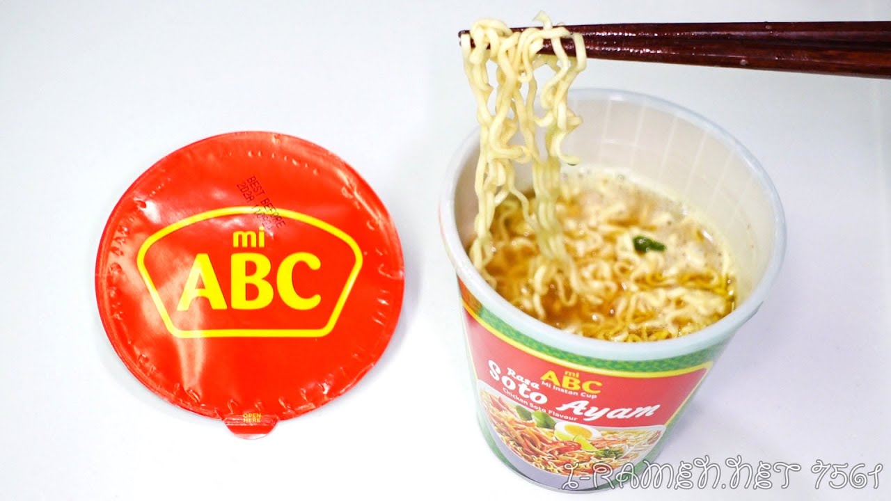 No.7561 mi ABC (Indonesia) Mi Instan Cup Rasa Soto Ayam - YouTube