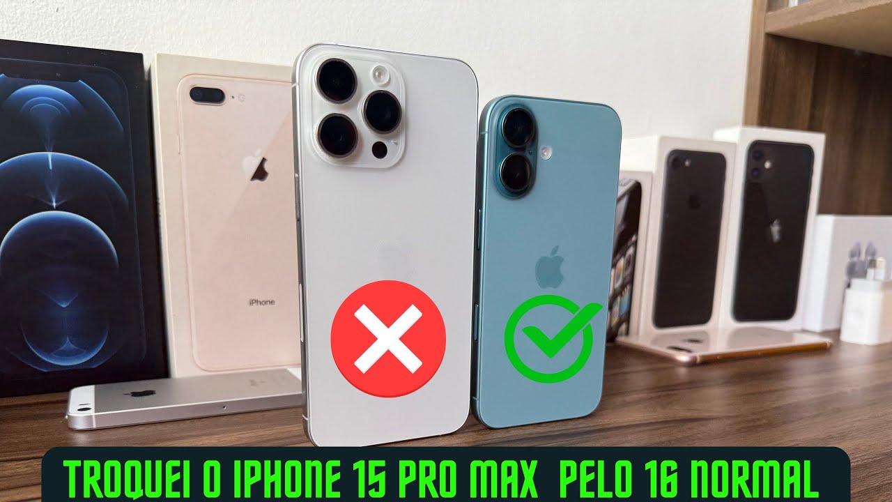 TROQUEI O IPHONE 15 PRO MAX PELO 16 NORMAL POR ESTES MOTIVOS. - YouTube