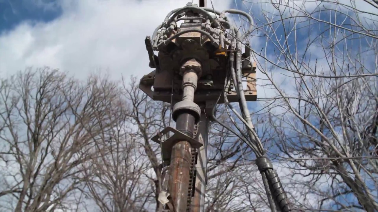 Micropile Installation by EBS Geostructural - YouTube
