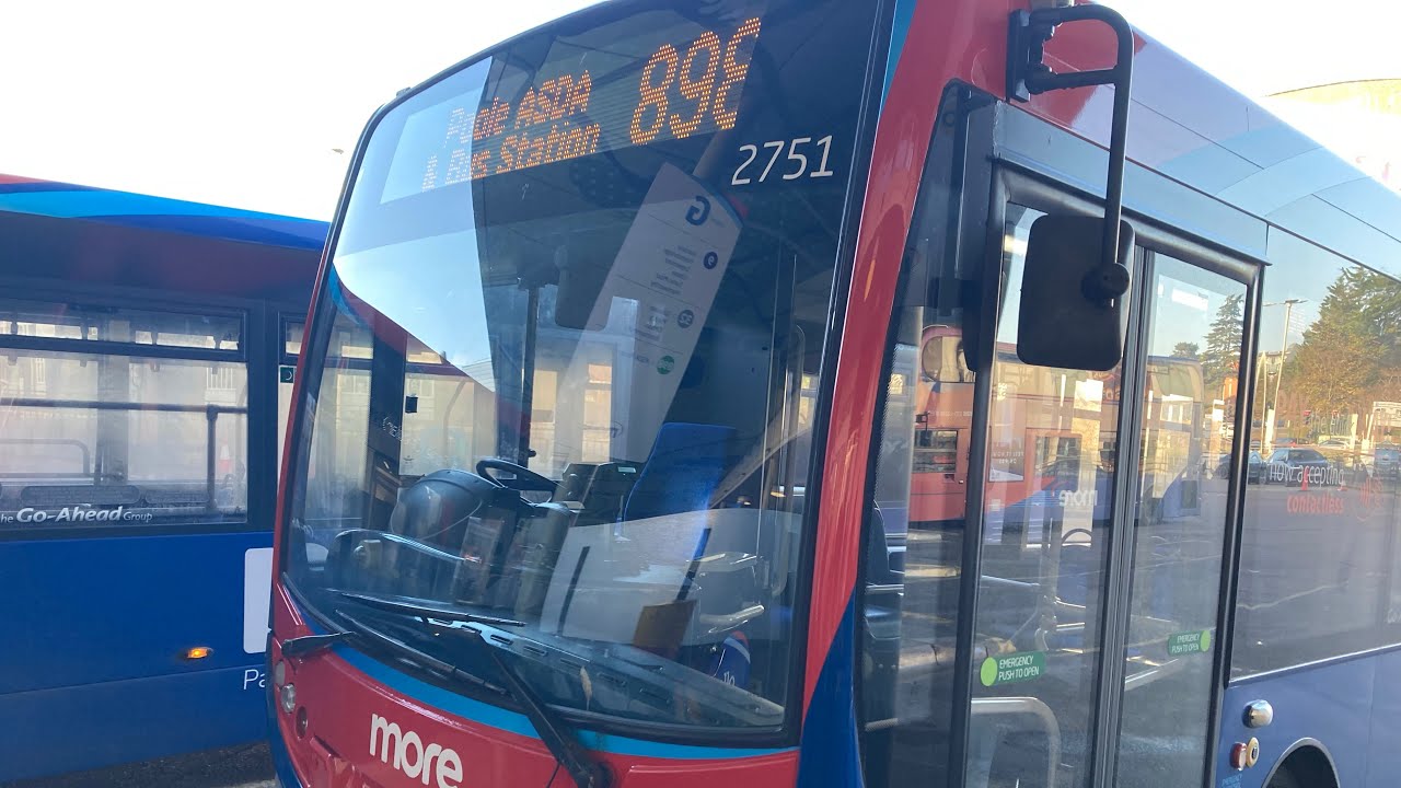 Morebus 2016 ADL Enviro200 (HF66 CHH) on the 898 to Poole Bus Station ...