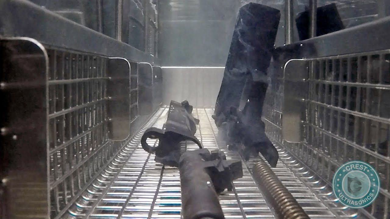Ultrasonic Handgun Cleaning - Crest Ultrasonics - YouTube