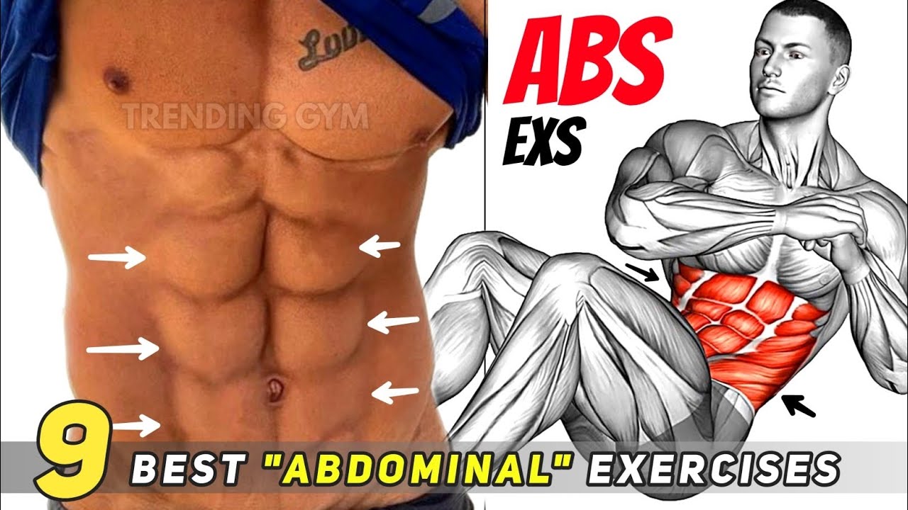 9 Perfect Abs Exercises - Abs Workout - YouTube