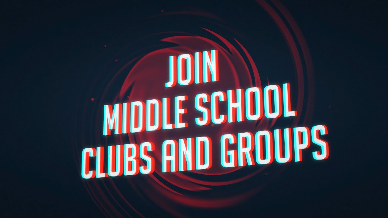 Middle School Clubs and Groups - YouTube