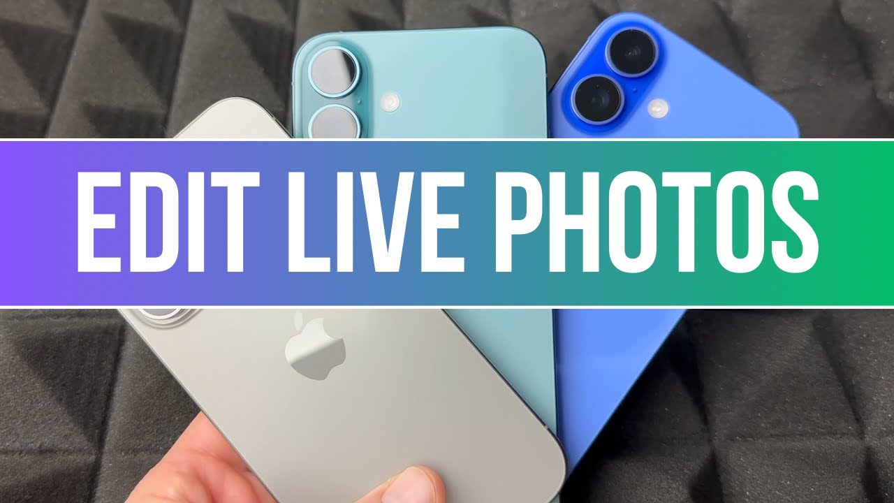 How to Edit Live Photos on iPhone - YouTube