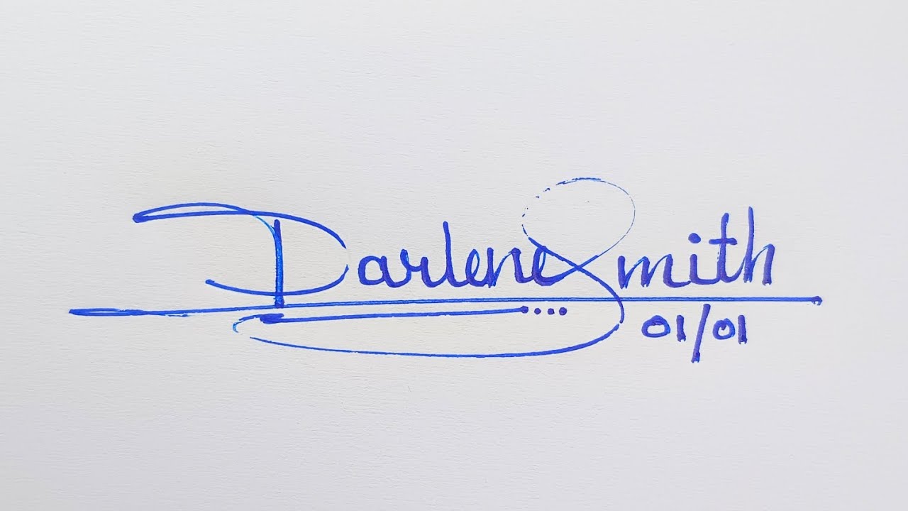 Signature design #signature | Satish Calligraphy - YouTube