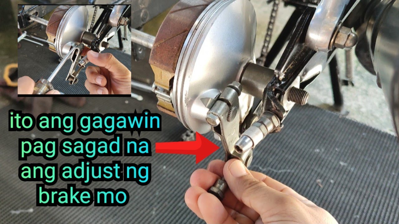 Paano mag adjust ng brake arm at wear and tear indicator ng rear brake ...