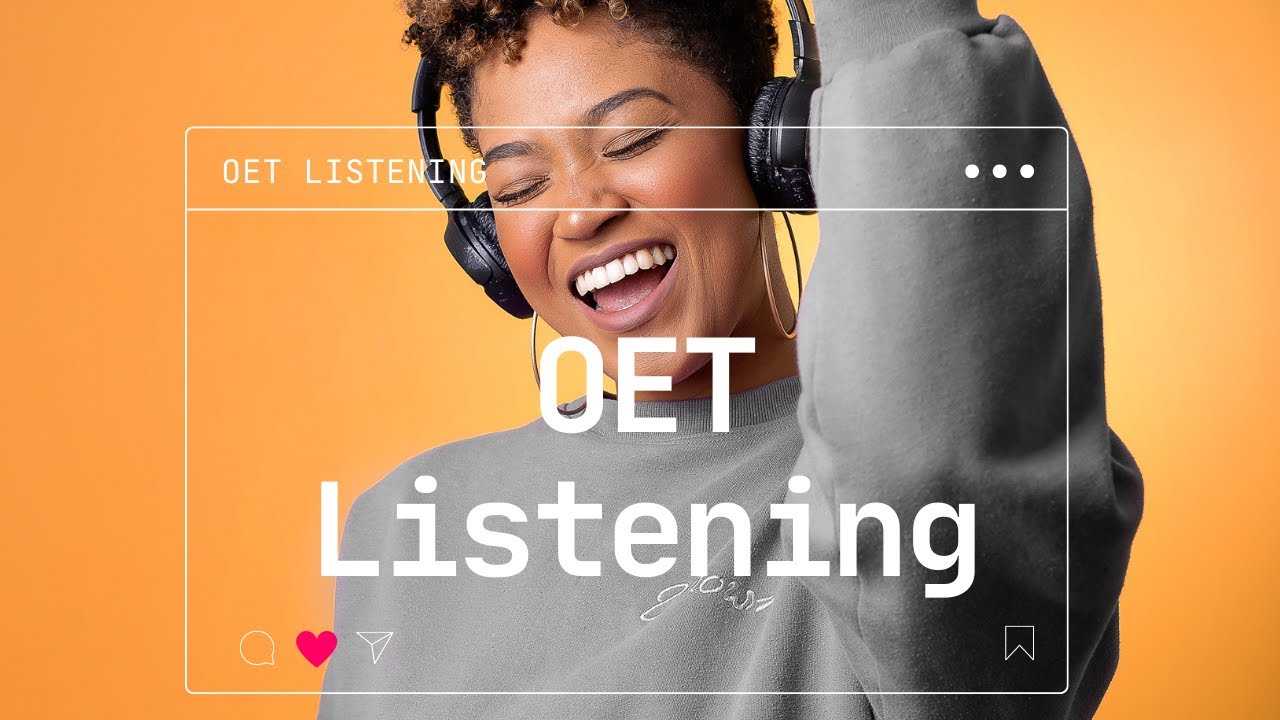 OET LISTENING SET 01 TEST 01 #oet #english #doctor - YouTube