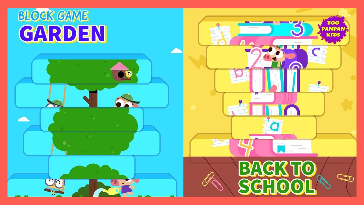 Block game Cowy and billy garden and school(new game)Lingokids ...