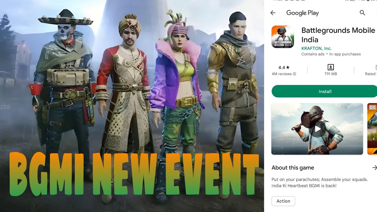 BGMI Upcoming event leaks is here | BGMI back on Play Store - YouTube