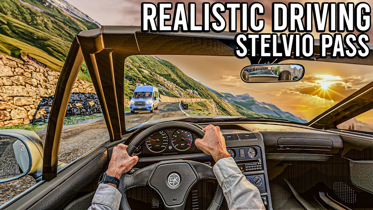BeamNG, High Quality Car Mod, Stelvio Pass, Realistic Driving, Steering ...