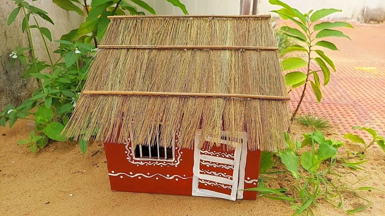 Miniature House Making / how to make mini House/ My Today's Crafts ...