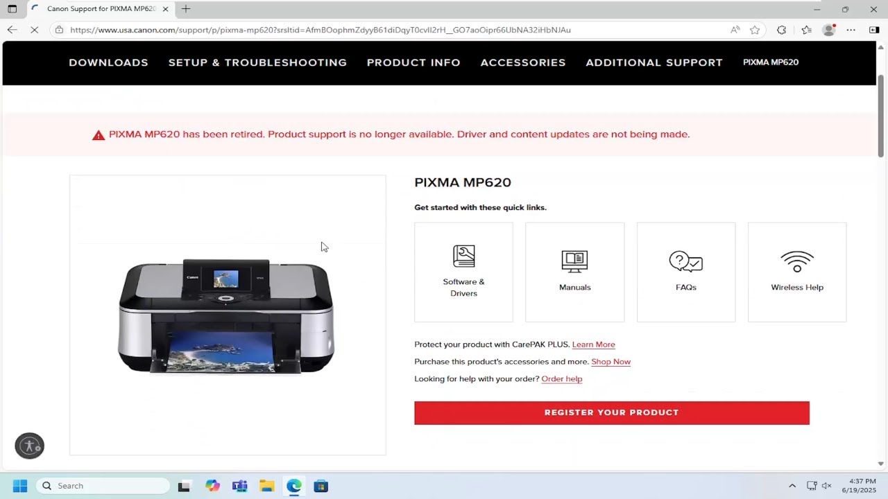 How To Install and Setup Canon PIXMA MP620 [Guide] - YouTube