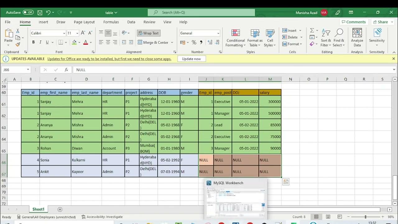 How to use LEFT JOIN OR LEFT OUTER JOIN in MySQL || Explanation with ...