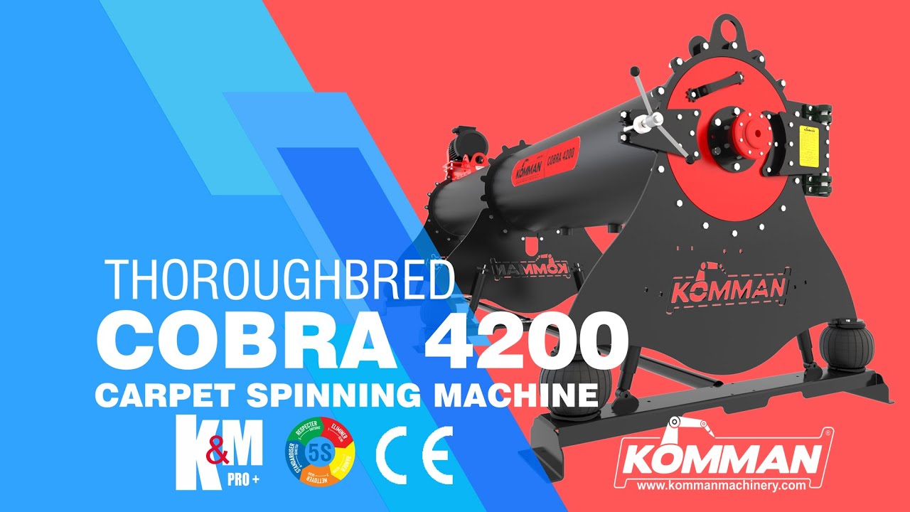 Carpet Spin Dryer Komman Cobra Serie 4.20 m Carpet Spinning Machine ...