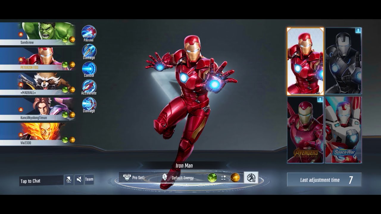 MARVEL SUPER WAR | MATCH FREE FOR ALL IRON MAN AUTO WIN - YouTube