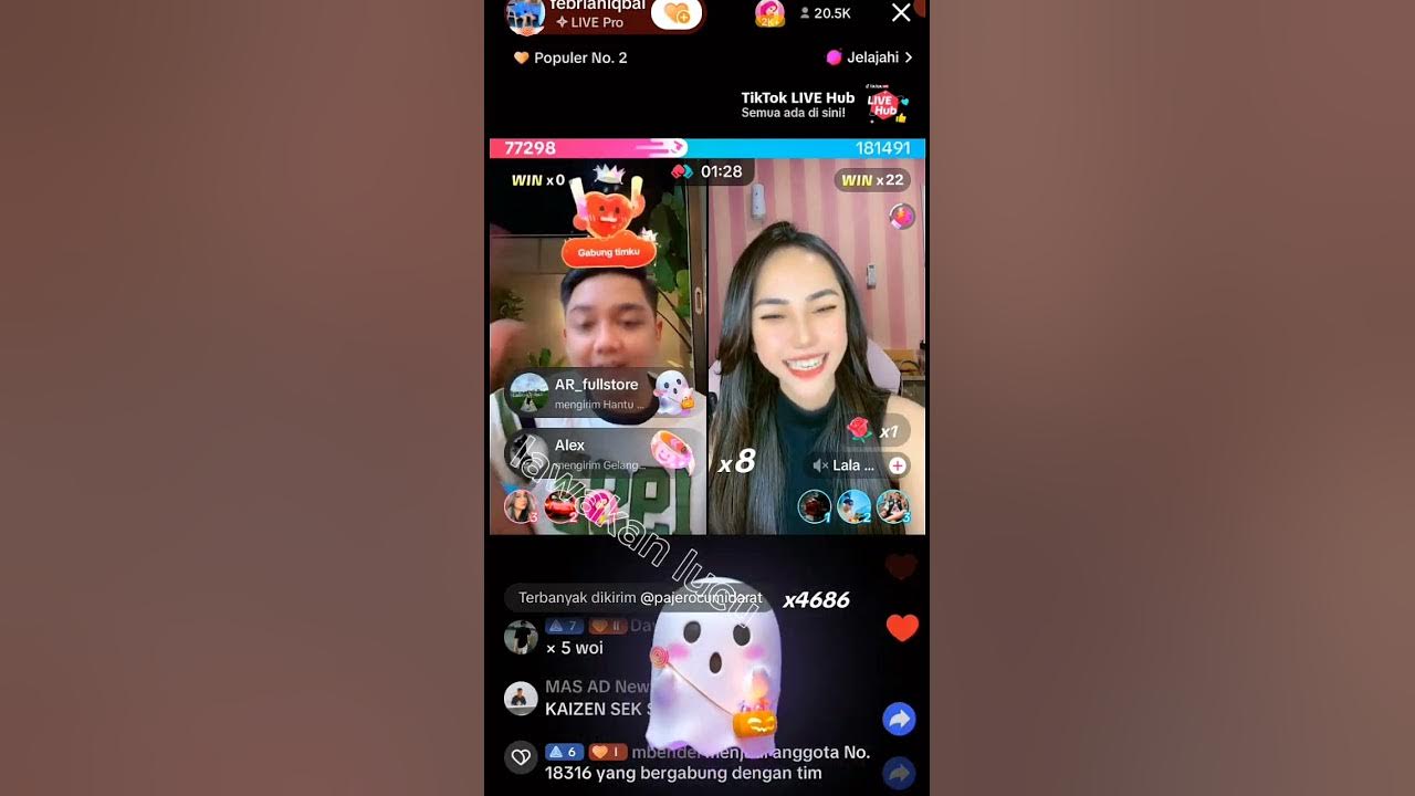 FEBRIAN IQBAL PK RESMI MELAWAN LALA PLUS KOMAL BARENG SPENDER - YouTube