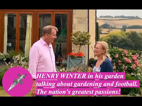 HENRY WINTER in his garden talking about gardening and football. The ...