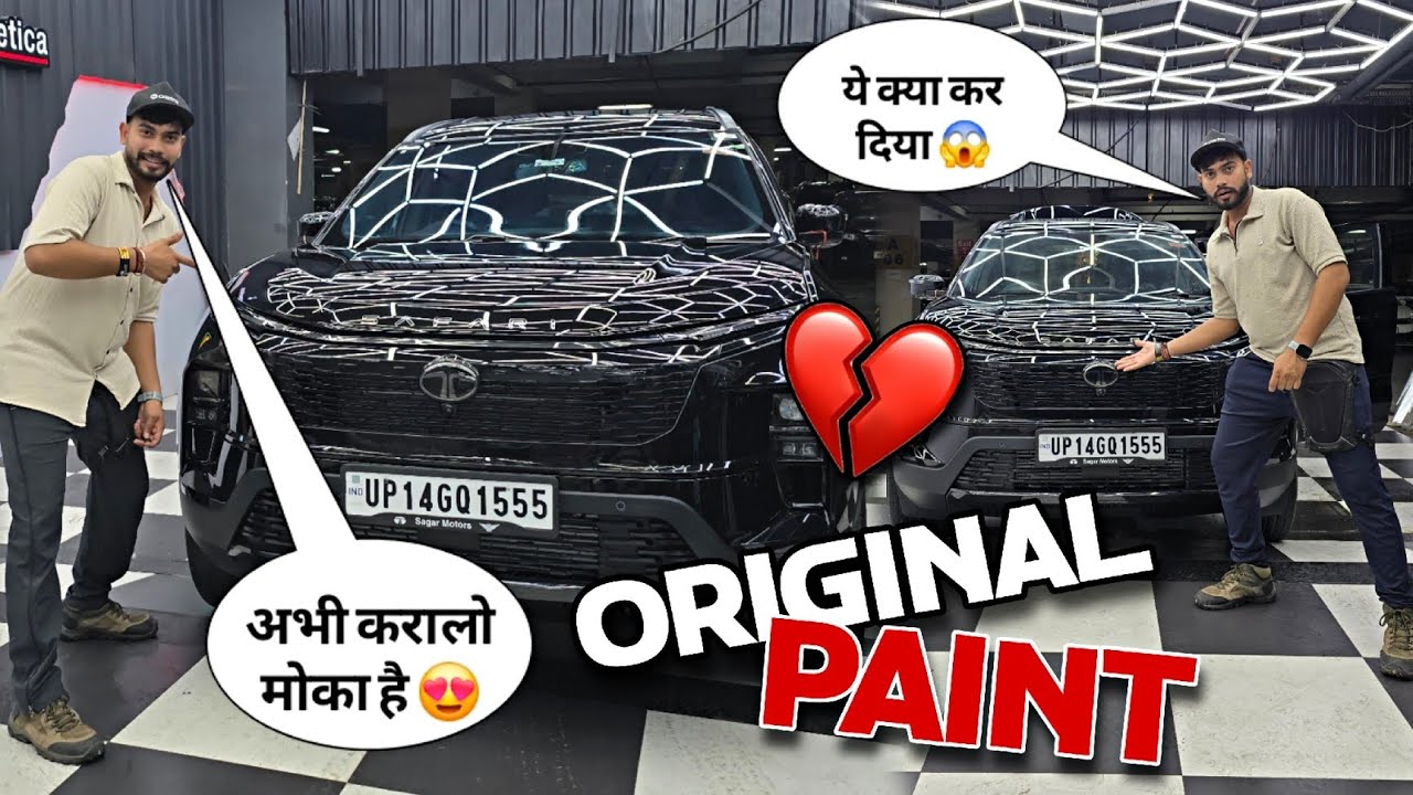 BRAND new TATA SAFARI fully original PAINT PROTECTION FILM Installation ...